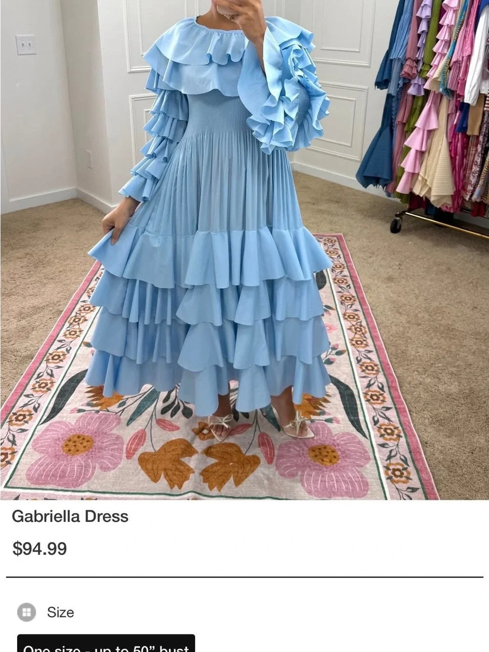 Oh So Modest | Dresses | Oh So Modest Gabriella Light Blue One Size ...
